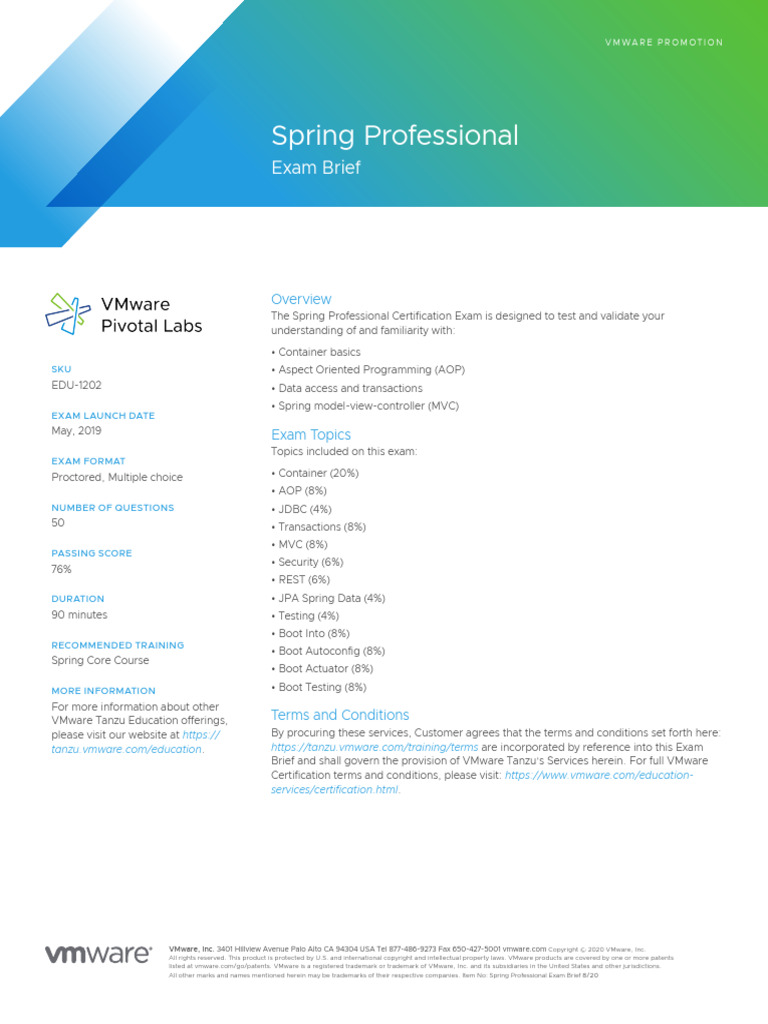 Pivotal ExamBrief SpringProfessional | PDF | Intellectual Property Law