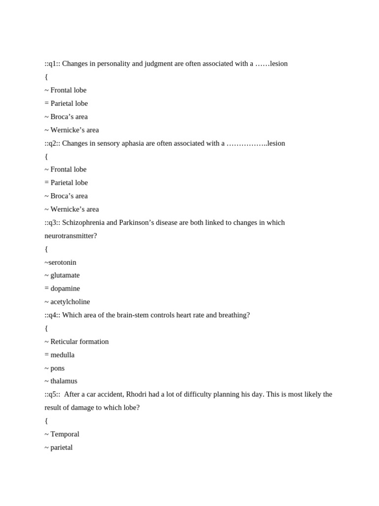 Blended Exam of 4th Year Psychiatry Students | PDF | Psychosis | Mental ...