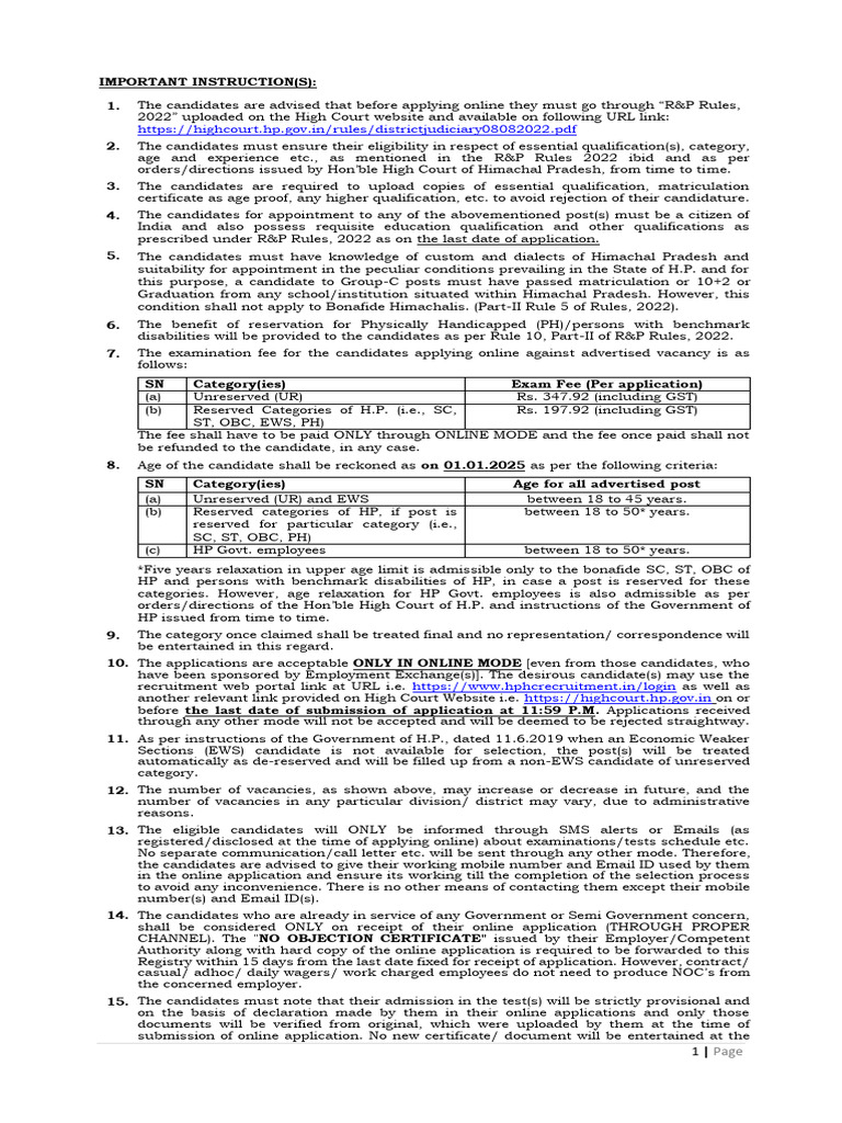 Important Instructions Strno | PDF