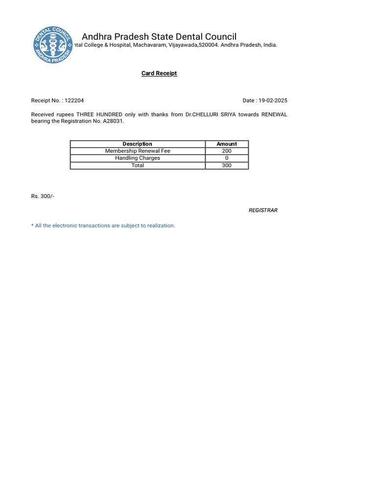 Sriya Apsdc Renewal | PDF