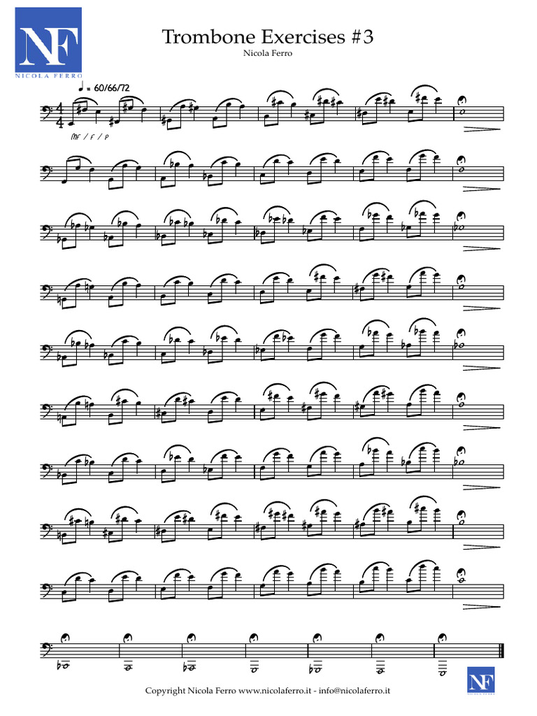 Trombone Exercises 3 | PDF