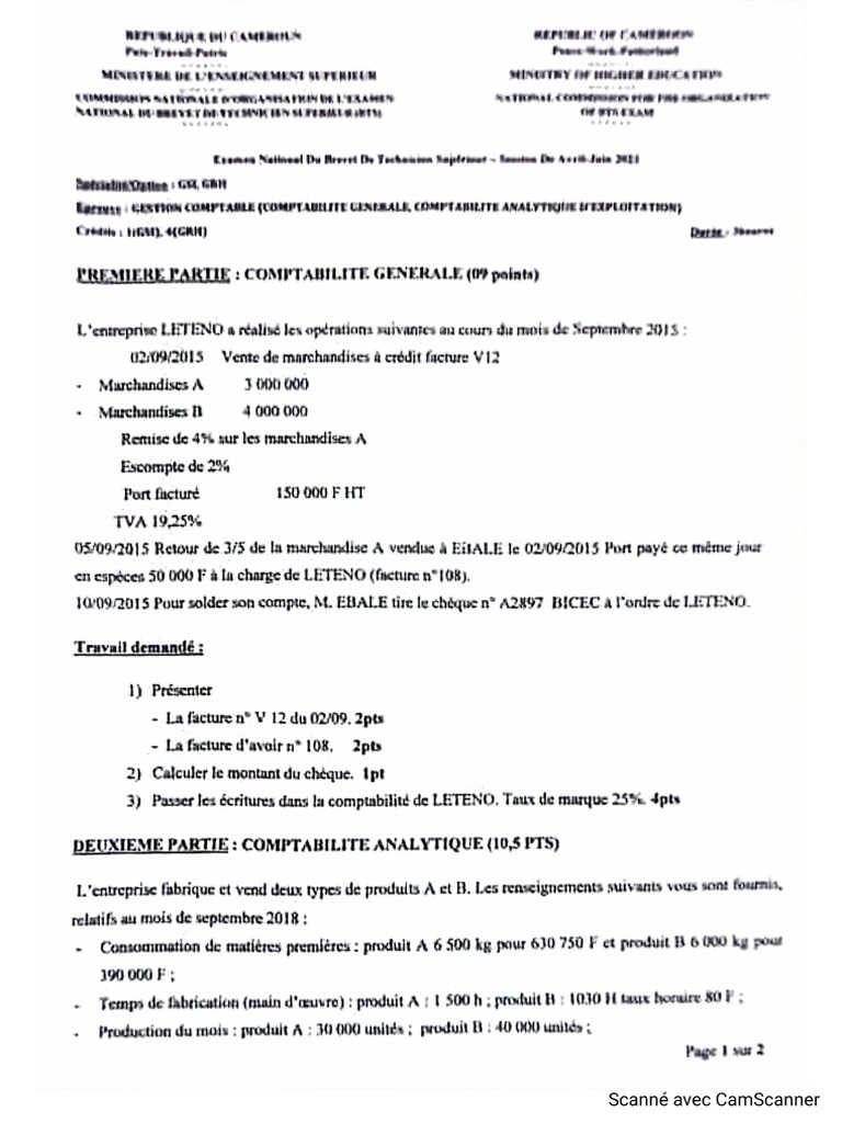 Compta GRH BTS 2023 | PDF