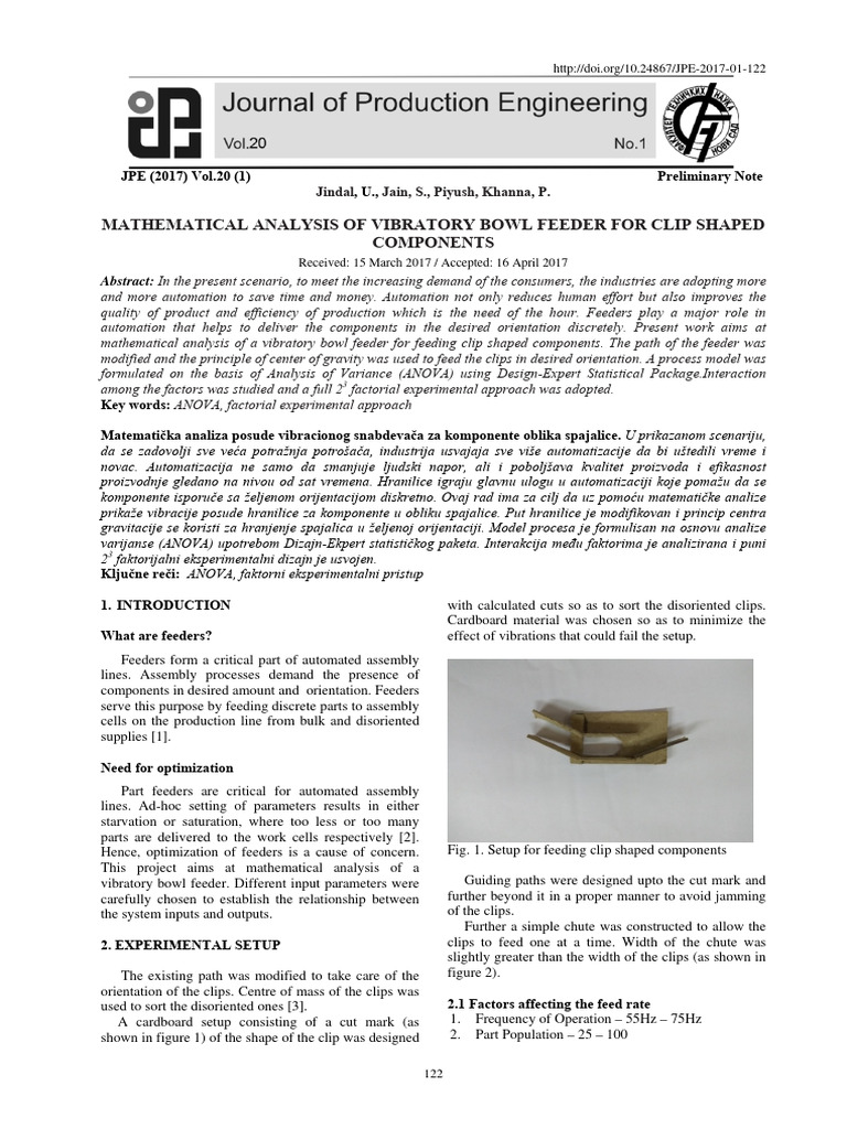 Mathematical Analysis of Vibratory Bowl | PDF | Coefficient Of Determination | Errors And Residuals