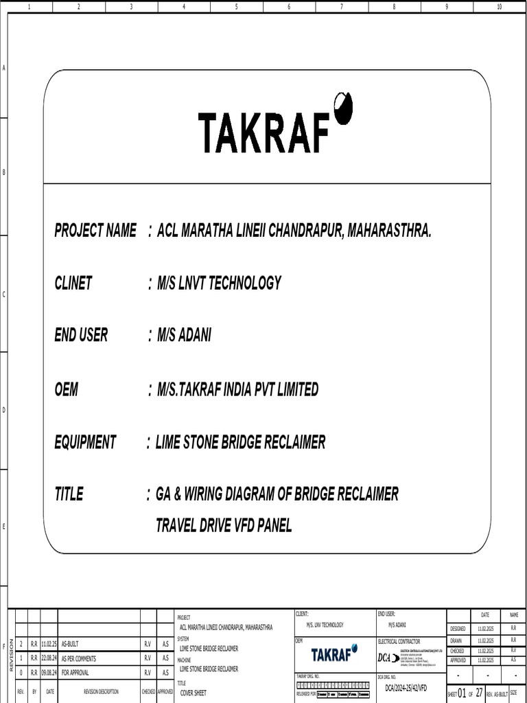 VFD Control Panel for Bridge Reclaimer | PDF | Electrical Engineering ...