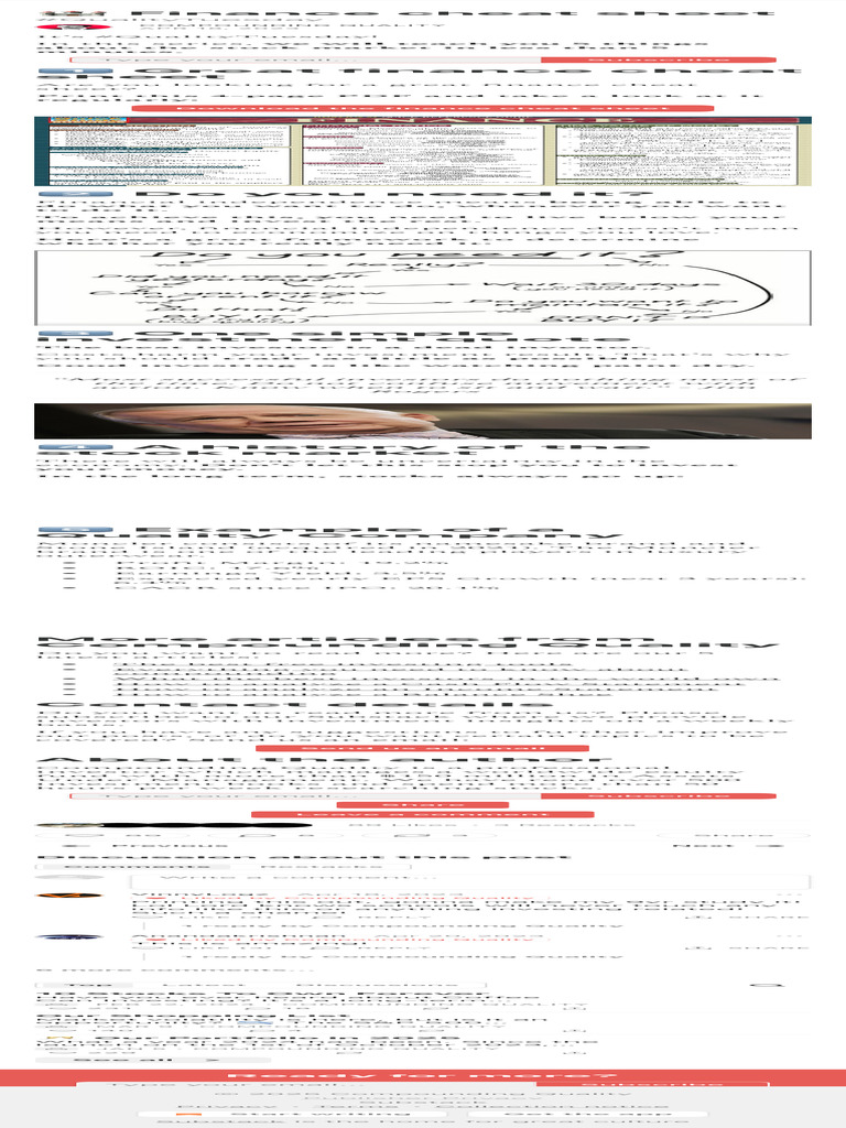 ? Finance Cheat Sheet - Compounding Quality | PDF | Investing | Economies