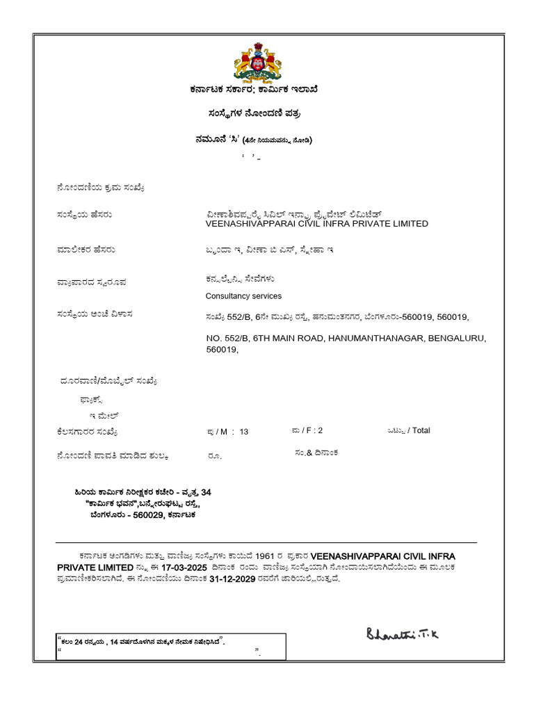S&e Certificate Dept of Labour | PDF