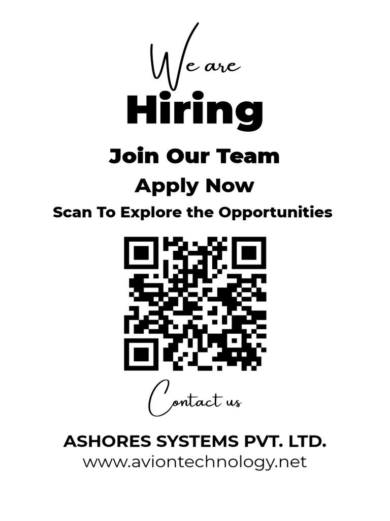 We Are Hiring - Ashore System Pvt. Ltd. | PDF