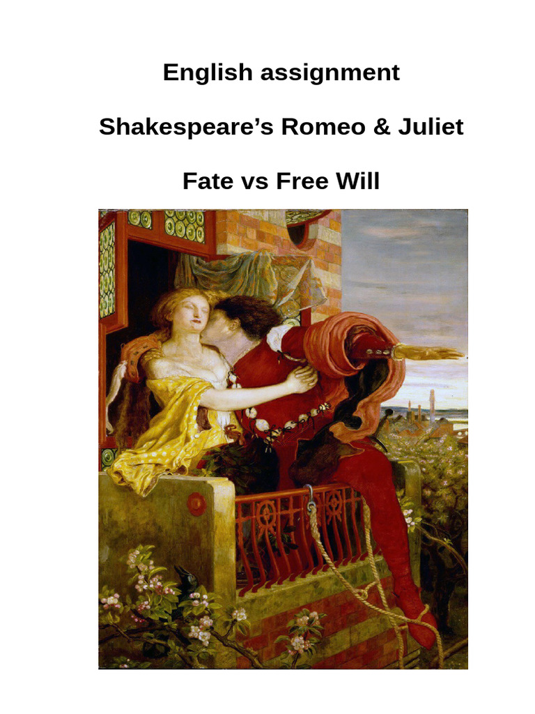 English Assessment Task 1 | PDF | Characters In Romeo And Juliet ...