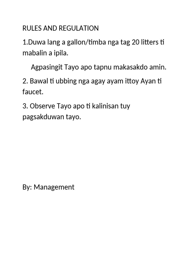 Rules and Regul-Wps Office | PDF