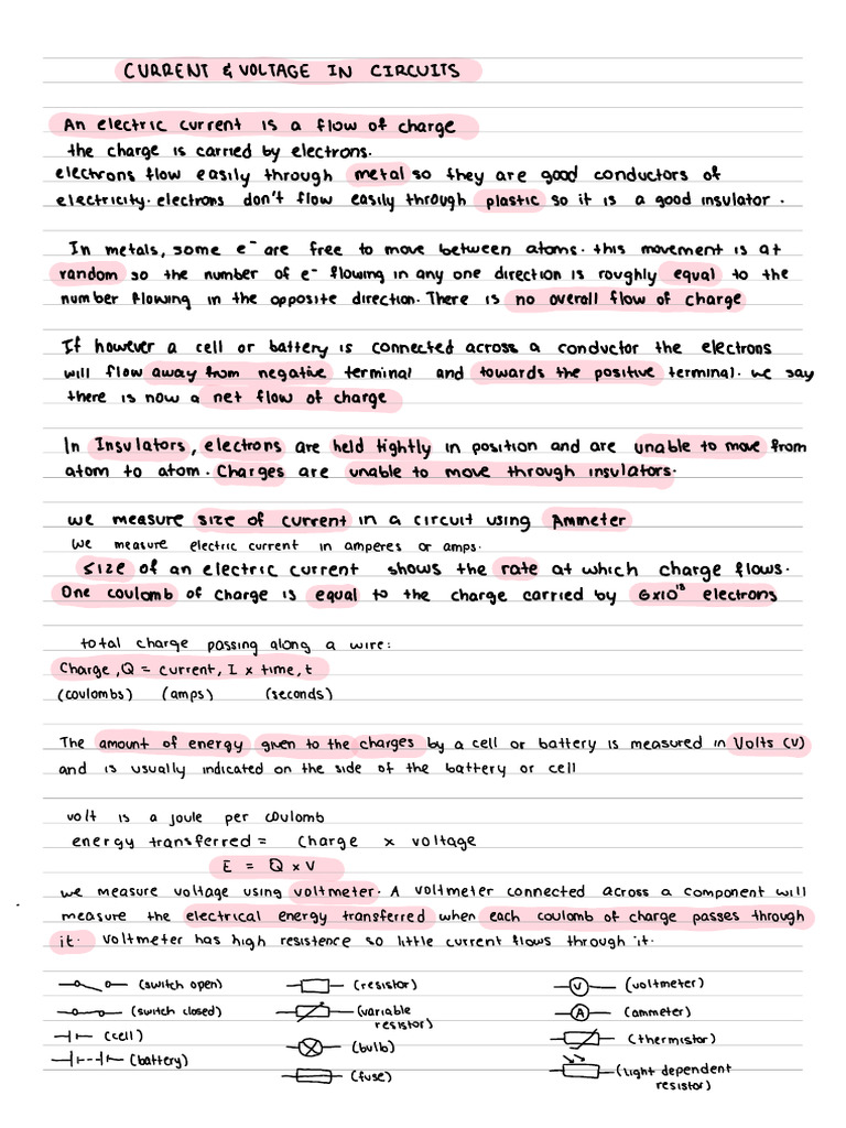 Current And Voltage Pdf