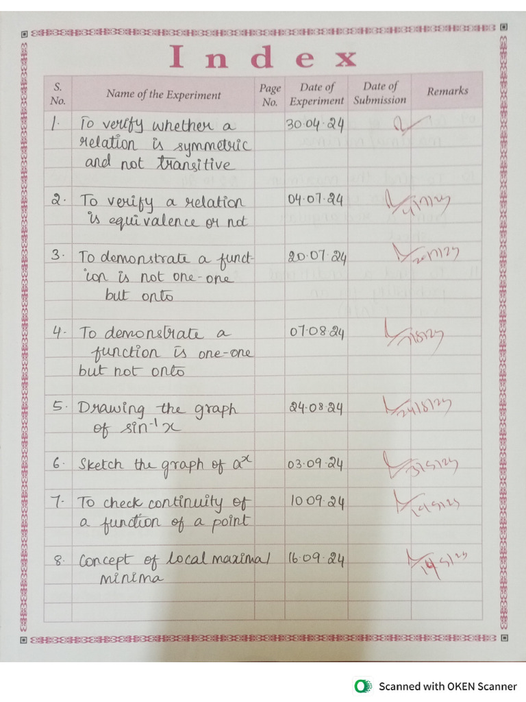 Maths Record 1 To 4 | PDF