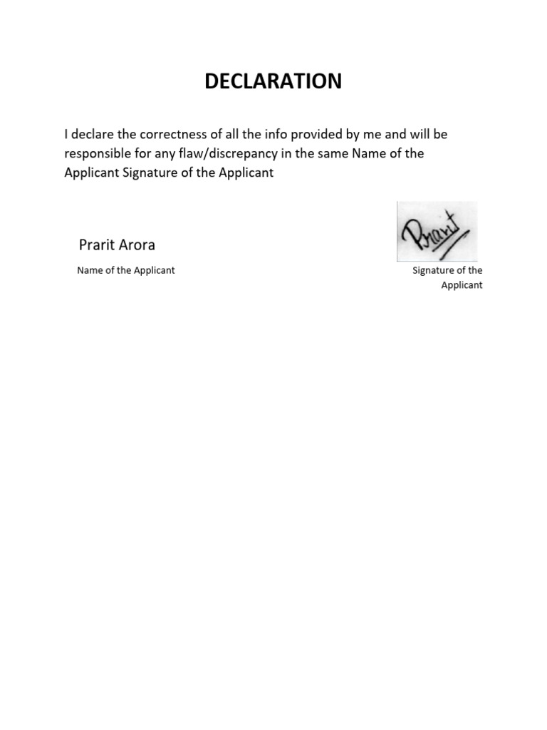 Declaration Compressed | PDF