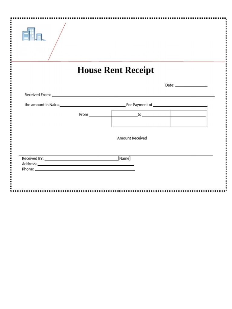 414847304 House Rent Receipt Sample[1] | PDF