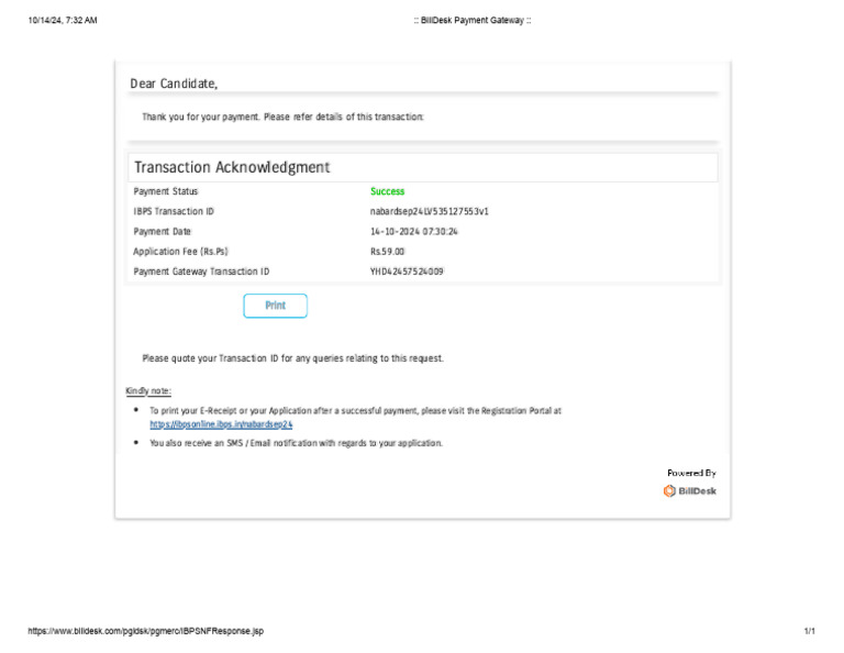 BillDesk Payment Gateway | PDF