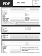 Biodata Template Philippines | PDF | Government And Personhood