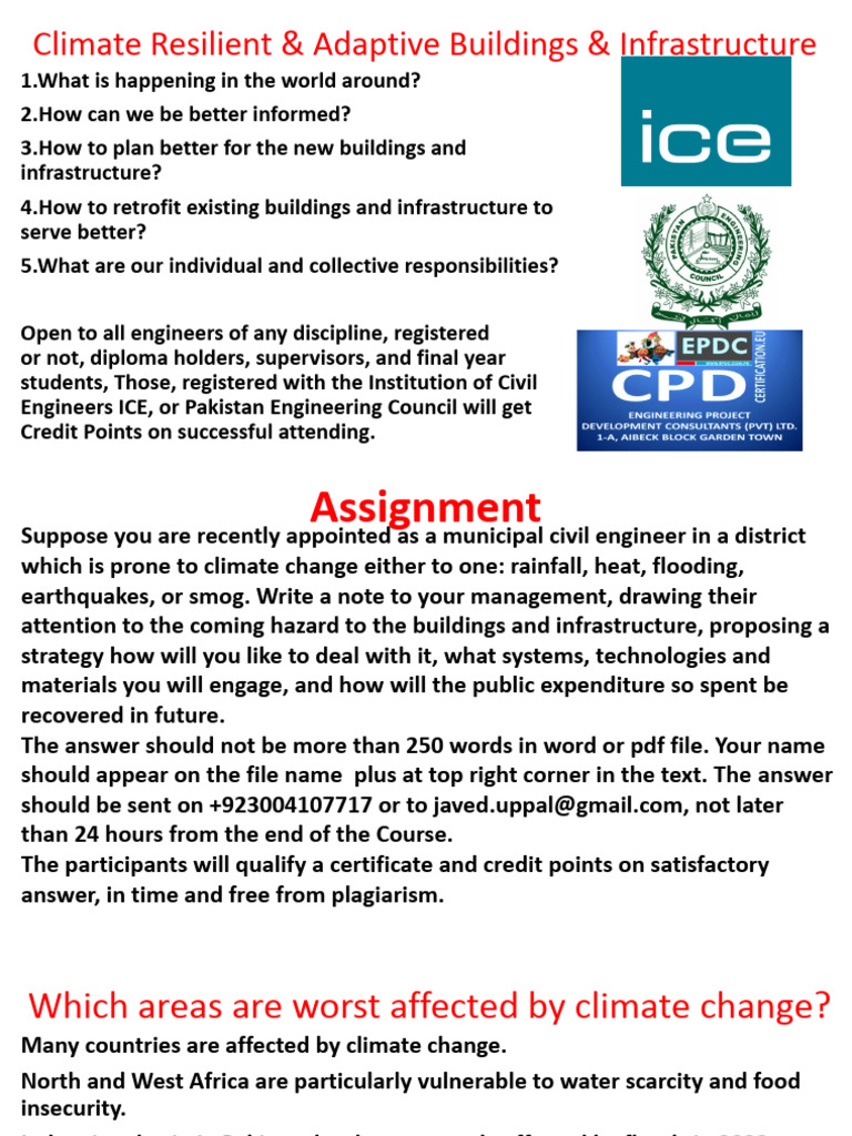 Climate Resilient Infrastructure Strategies | PDF | Climate Change ...