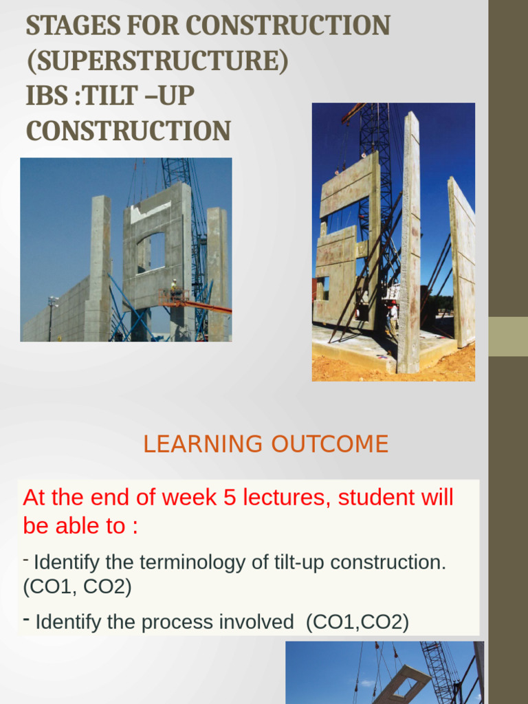 W5b-Ibs - Tilt Up Construction | PDF | Concrete | Structural Engineering