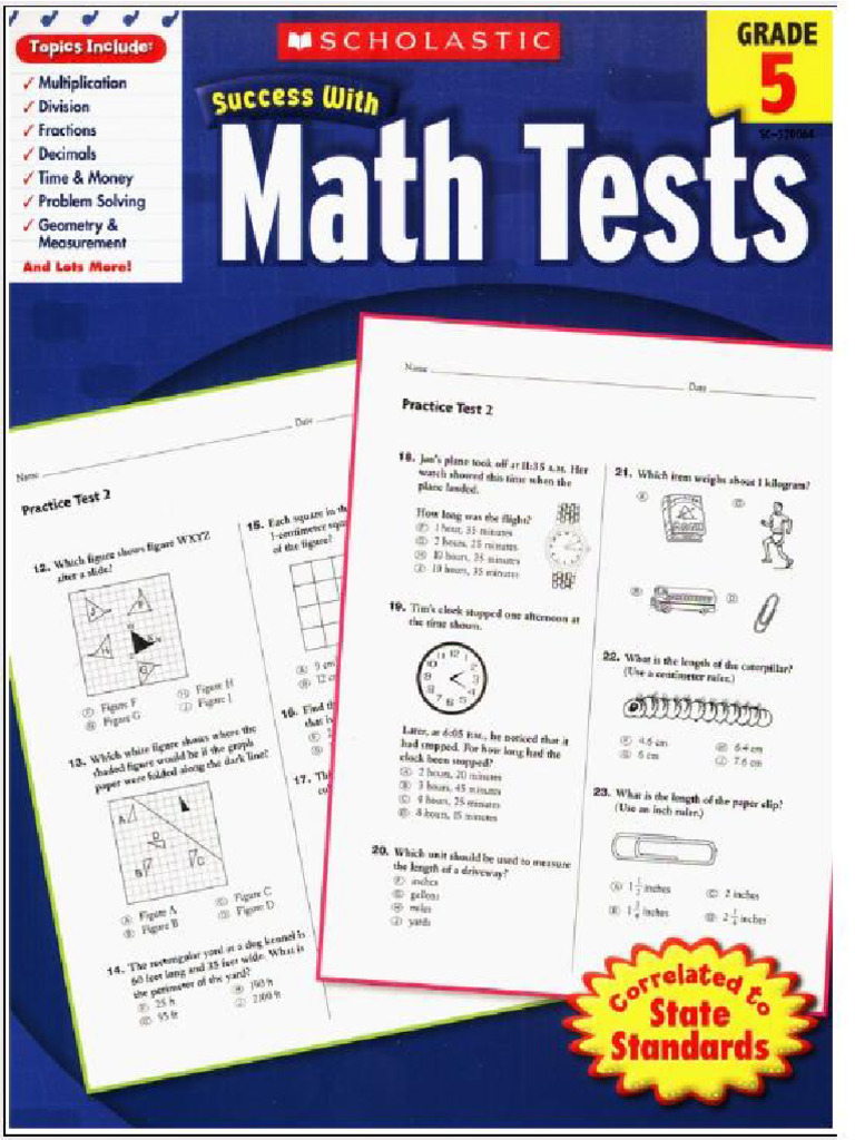 G5 Success With MathTests | PDF | French Language | Mathematics