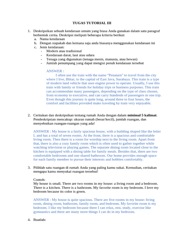 Tugas Tutorial Iii - Pg-Paud | PDF | Home | Room