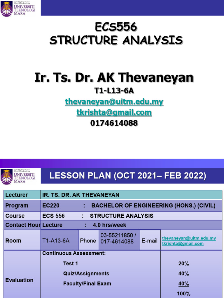 Structural Analysis: Deformation Course Guide | PDF | Elasticity ...