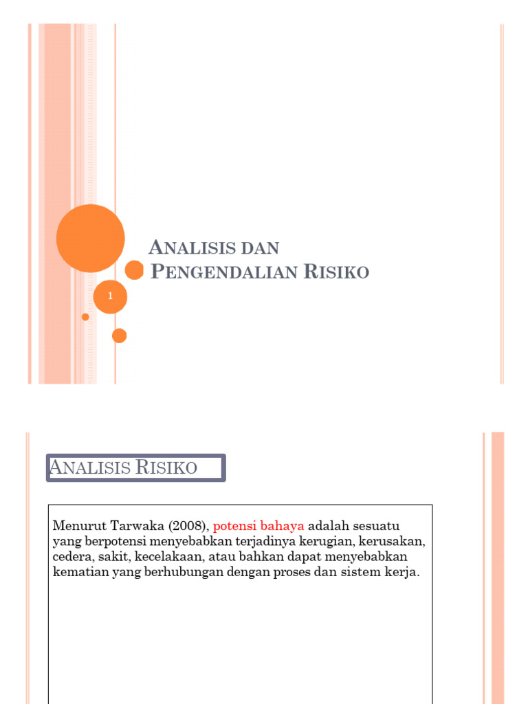 4 - Analisis Dan Pengendalian Resiko - 2 | PDF
