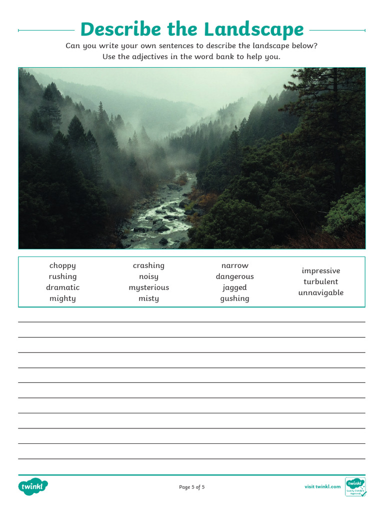 Landscape Description Writing Guide | PDF