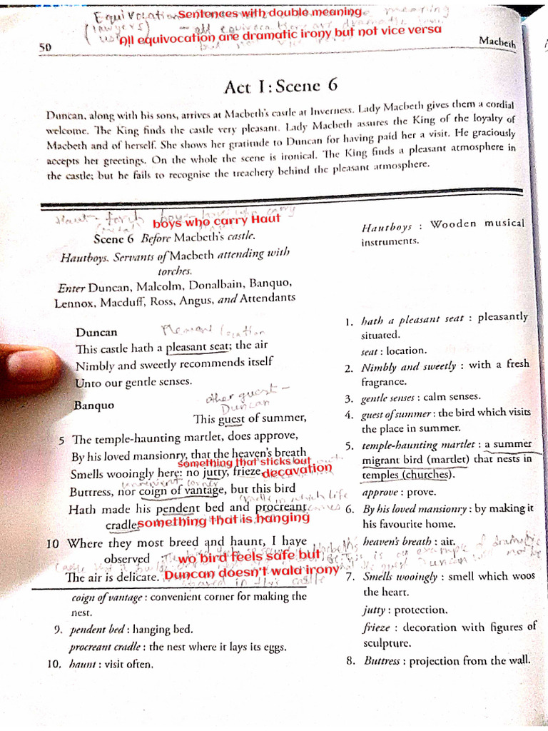 Macbeth Act 1 Scene 6 | PDF