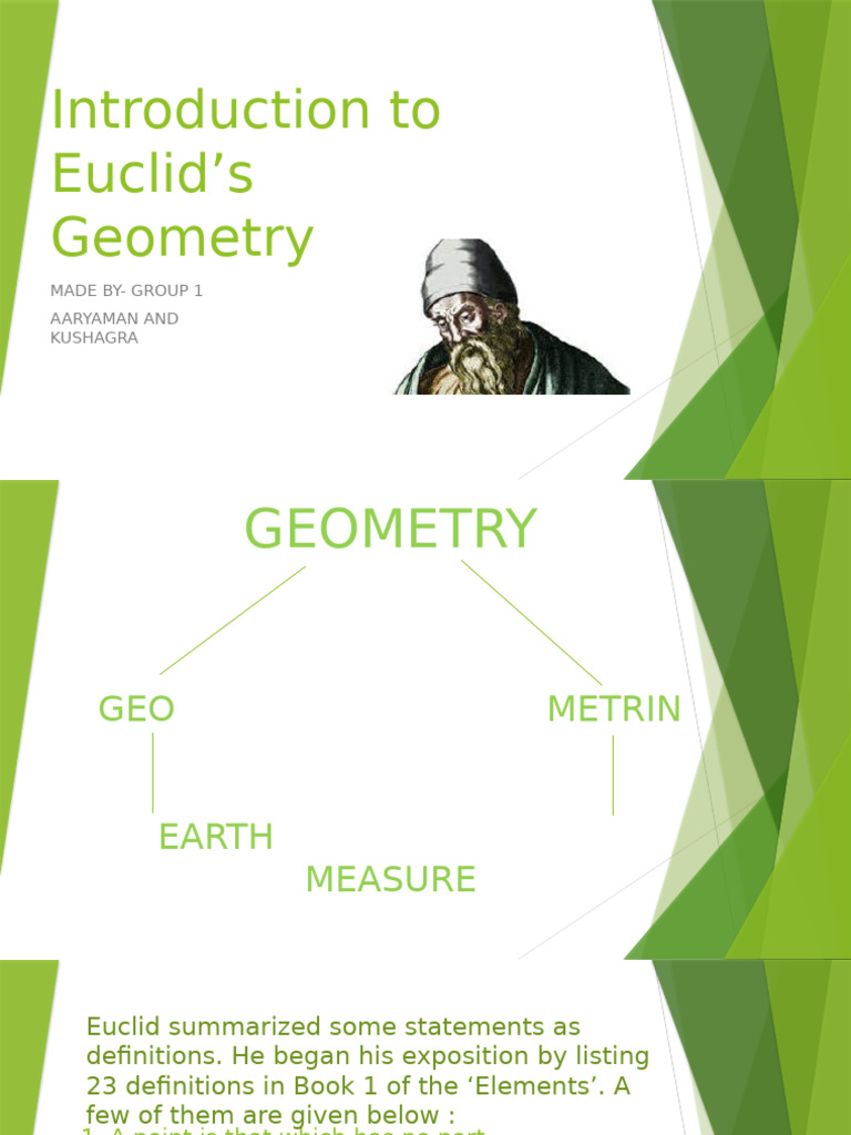 Introduction to Euclid’s | PDF