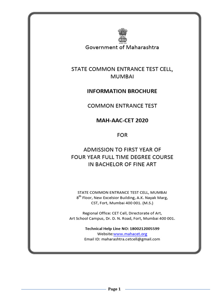 Brochure Edited On 14 Feb 20 | PDF | Identity Document