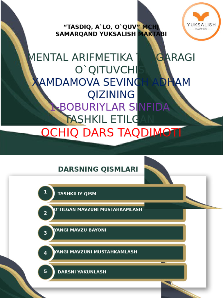 Xamdamova Slayd | PDF