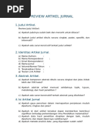 Panduan Format Review Jurnal Ilmiah | PDF