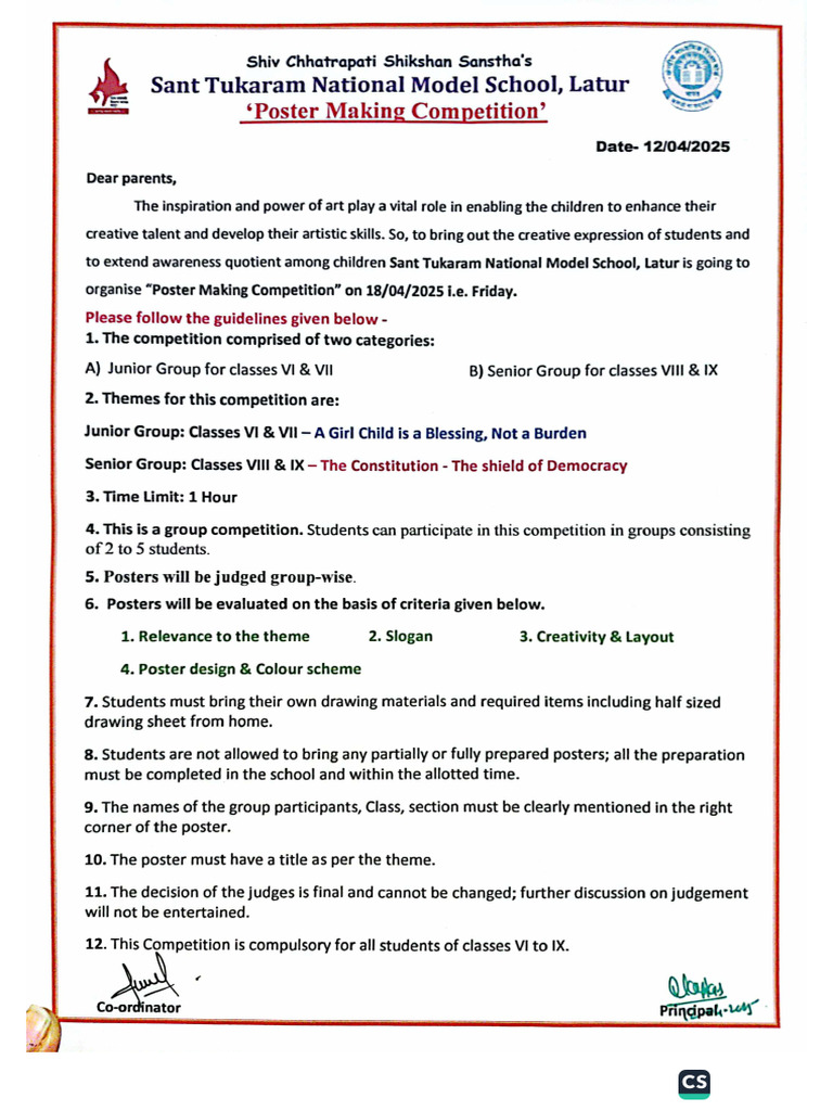 Poster Making Competition-1 | PDF