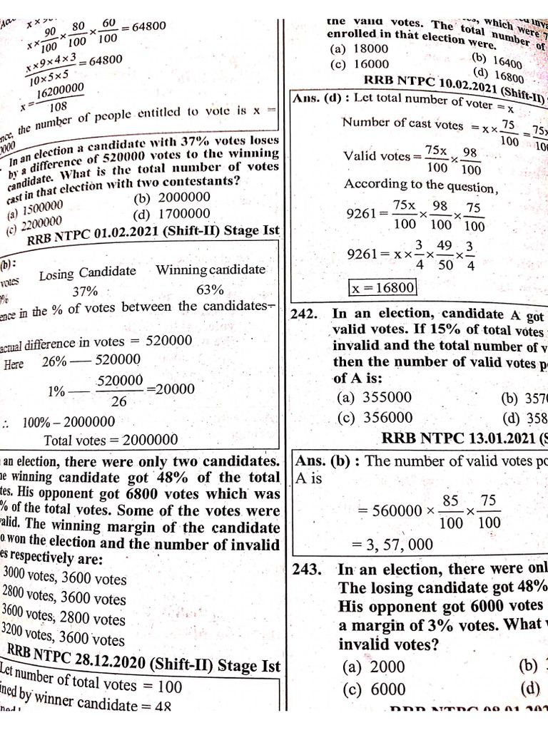 Top 20 Pyq Math | PDF
