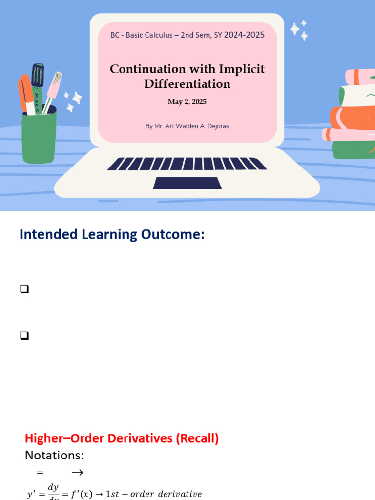 16 Continuation-with-Implicit-Differentiation 250503 111214 | PDF ...