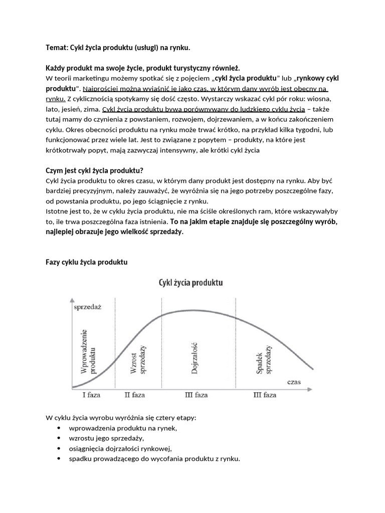 10 Lekcja - Cykl Życia | PDF