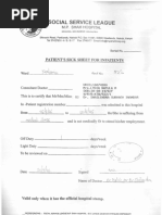 Hospital Sick Sheet Form1 | PDF