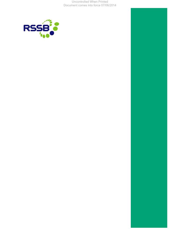 Guidance on Railway System Definition | PDF | Risk | Risk Management