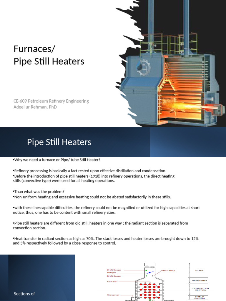 Lect-5 Pipe Still Heaters2 | PDF | Combustion | Chemistry