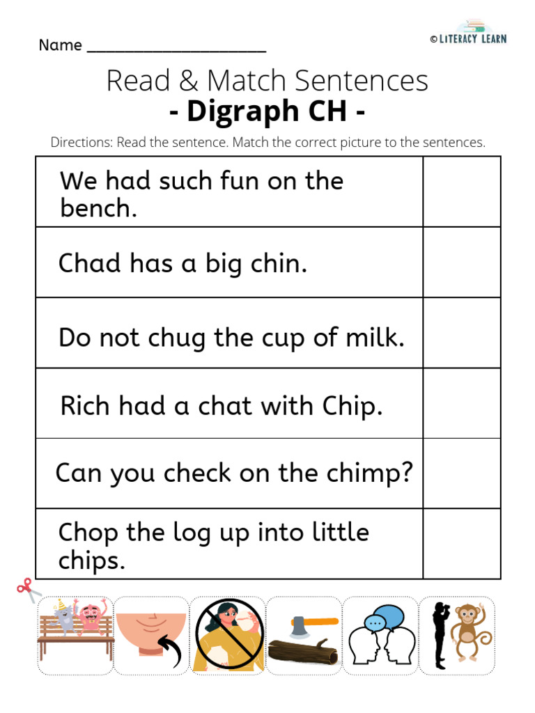 Digraph CH Decodable Sentences | PDF