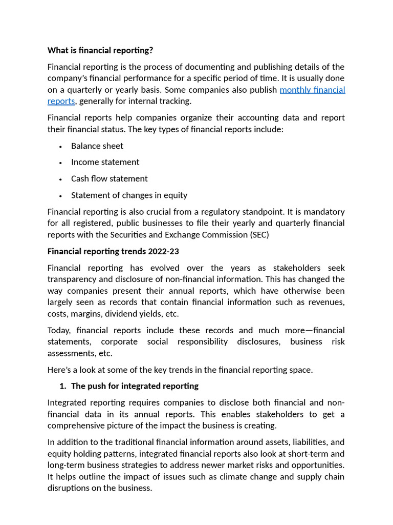 Financial Reporting Imp Notes | PDF | Hedge (Finance) | Derivative ...