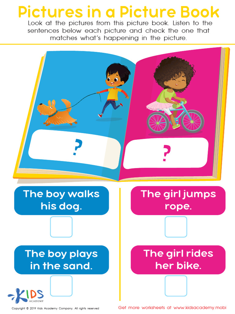 Interactive Picture Book Worksheet | PDF