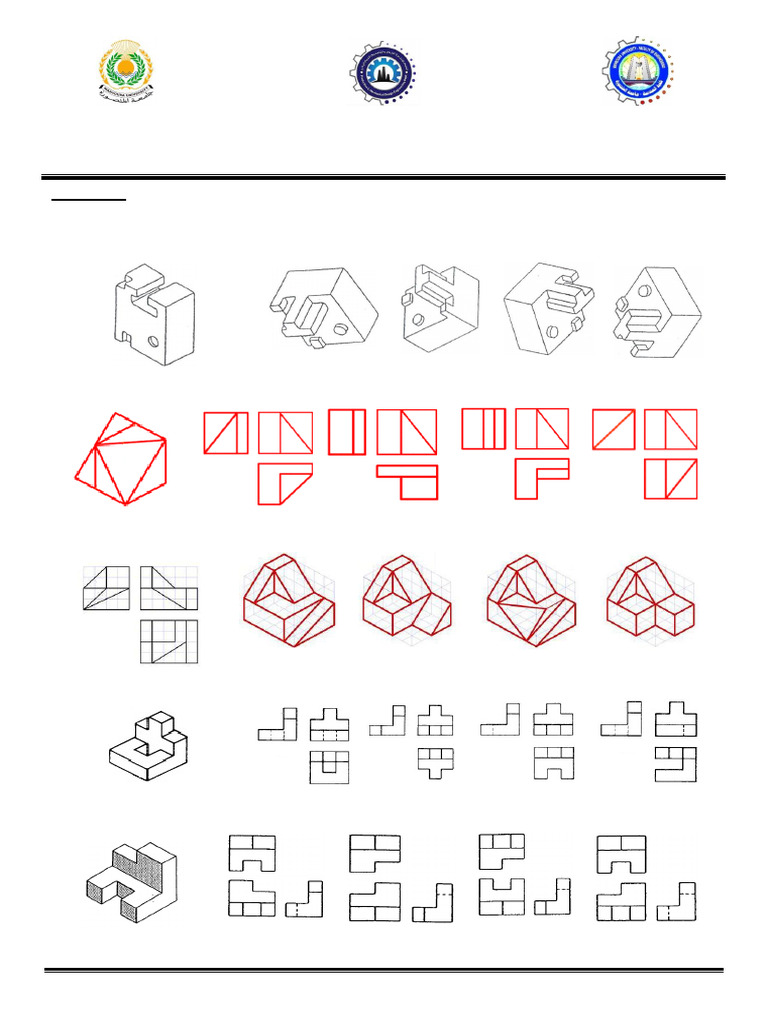 Engineering Drawing Final Exam 2022 | PDF | Architectural Communication ...