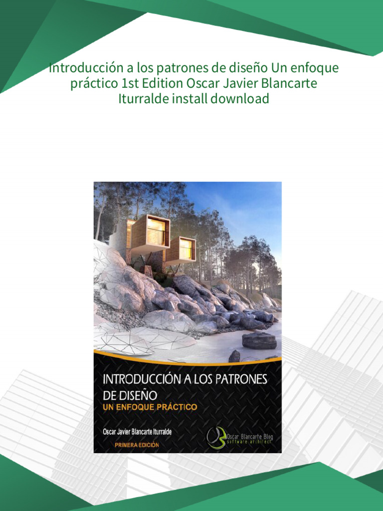 Introducción A Los Patrones de Diseño Un Enfoque Práctico 1st Edition ...