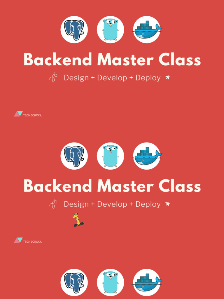001 01 Presentation Backend Master Class | PDF