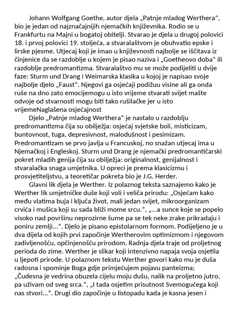 Johann Wolfgang Goethe | PDF
