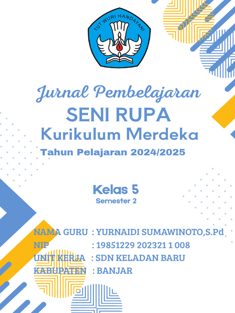 Biru Kuning Geometri Sampul A4 | PDF