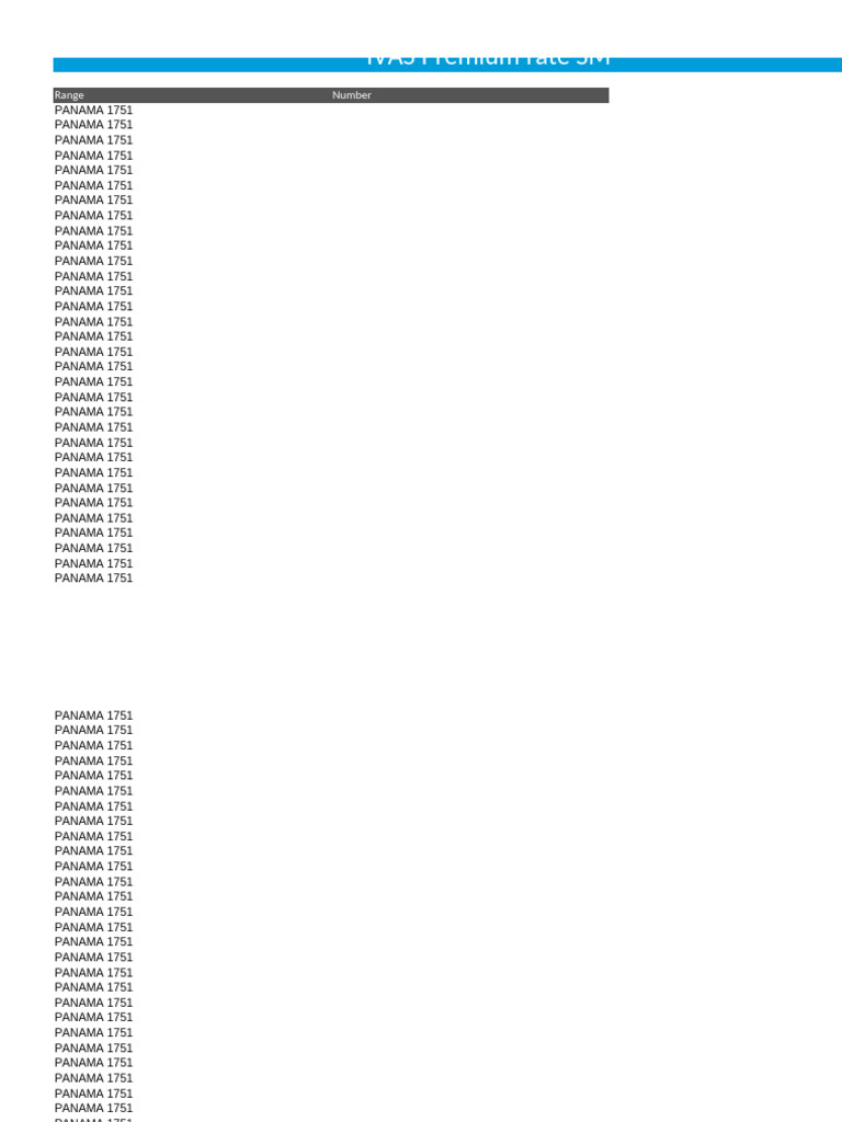 My Numbers Sheet | PDF