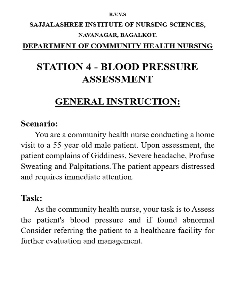 Blood pressure Assessment | PDF