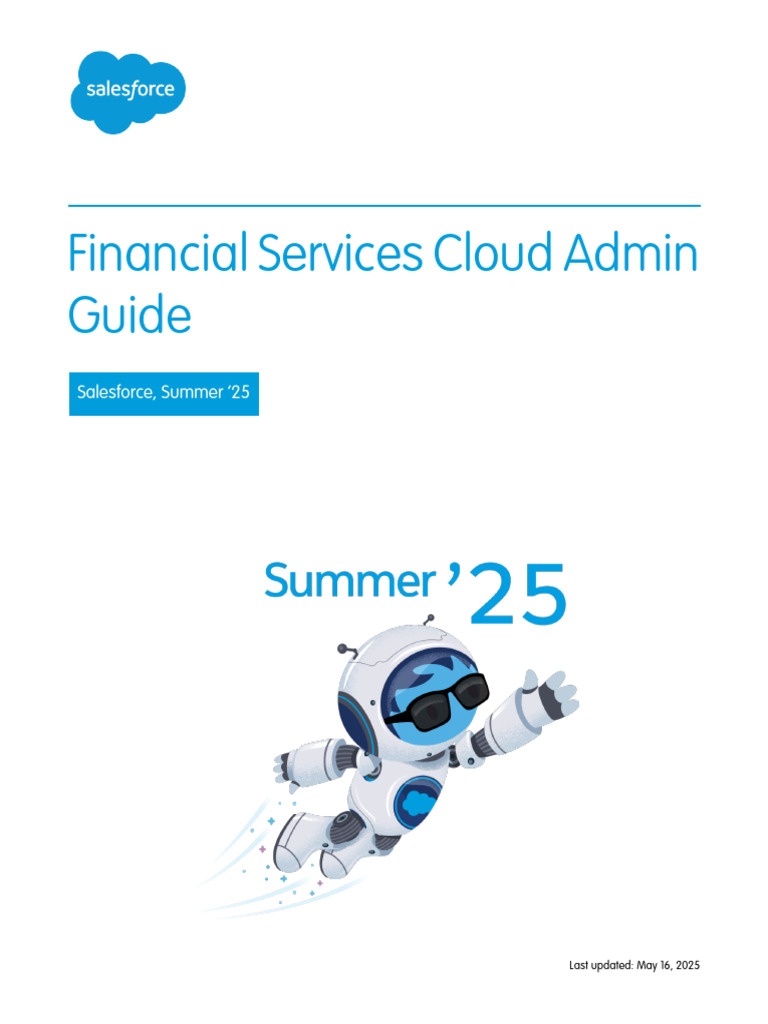 Salesforce Finserv Admin Guide | PDF | Cloud Computing | Data Model
