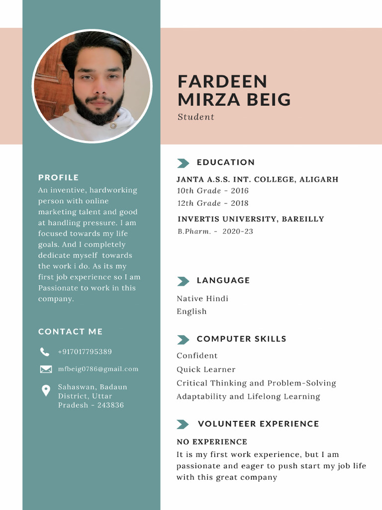Fardeen CV | PDF